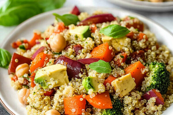 Salade de quinoa aux légumes rôtis - Labo Cuisine